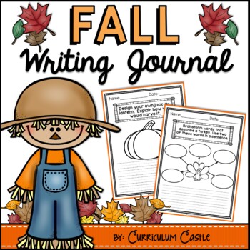 Fall (Autumn) Writing Journal {K-2} NO PREP - CURRICULUM CASTLE