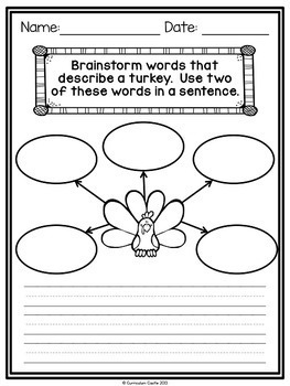 Fall (Autumn) Writing Journal {K-2} NO PREP - CURRICULUM CASTLE