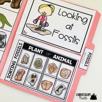 Fossils Science Activities Folder - CURRICULUM CASTLE