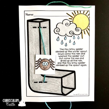 Nursery Rhymes: Itsy Bitsy Spider Activities - CURRICULUM CASTLE