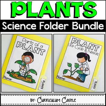 Plant Parts, Life Cycle & Needs Science Activities Folder BUNDLE ...