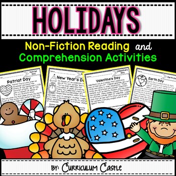 Reading Comprehension Passages: HOLIDAYS & CELEBRATIONS - CURRICULUM CASTLE