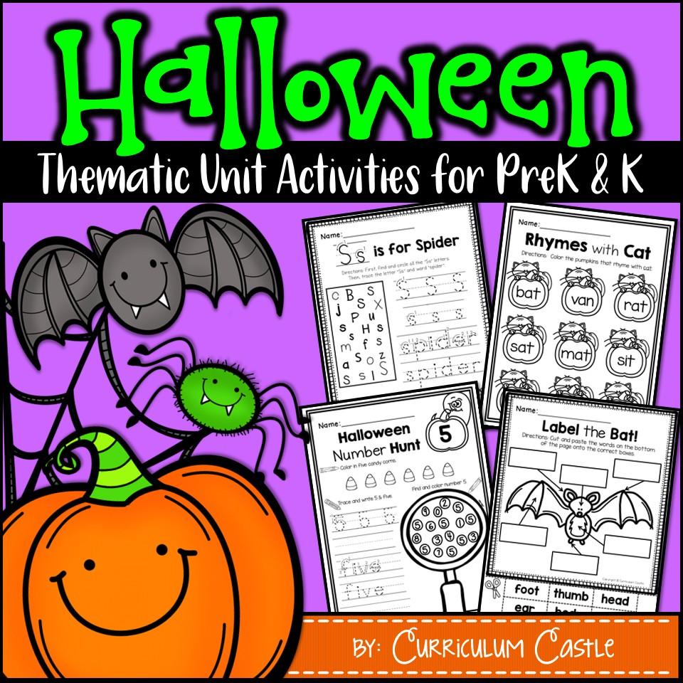 Halloween Thematic Unit - Pumpkins, Spiders and Bats! - CURRICULUM CASTLE