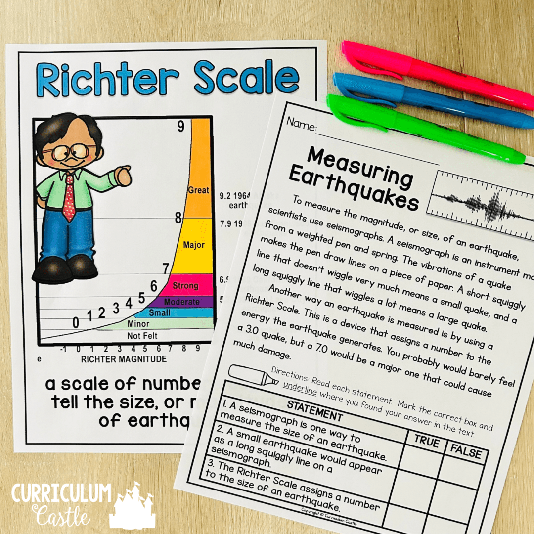 Natural Disasters Print BUNDLE {Earthquake, Hurricane, Tornado ...