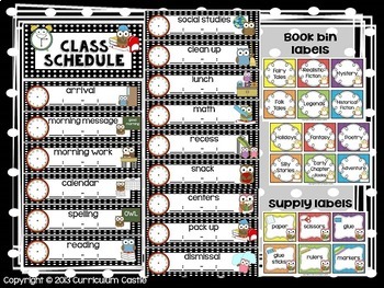 Classroom Decor Kit {Polka Dot & Owl Theme} - CURRICULUM CASTLE