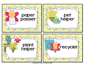 Classroom Helpers: Owl, Penguin & Bee Theme Job Charts! - CURRICULUM CASTLE