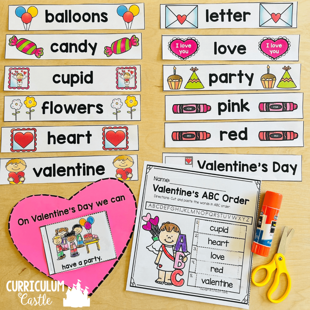 Valentine's Day Activities for Kindergarten & 1st Grade - CURRICULUM CASTLE