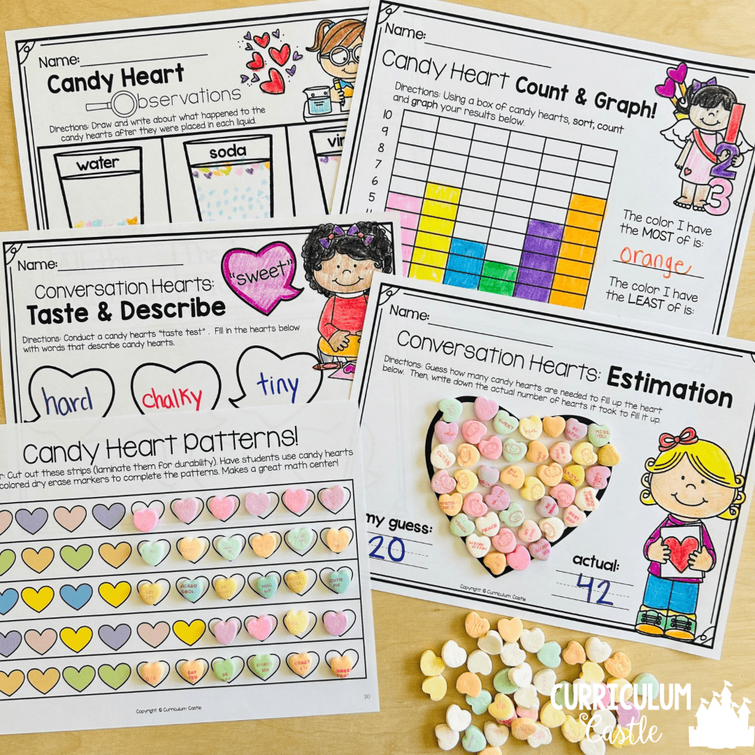Valentine's Day Activities for Kindergarten & 1st Grade - CURRICULUM CASTLE