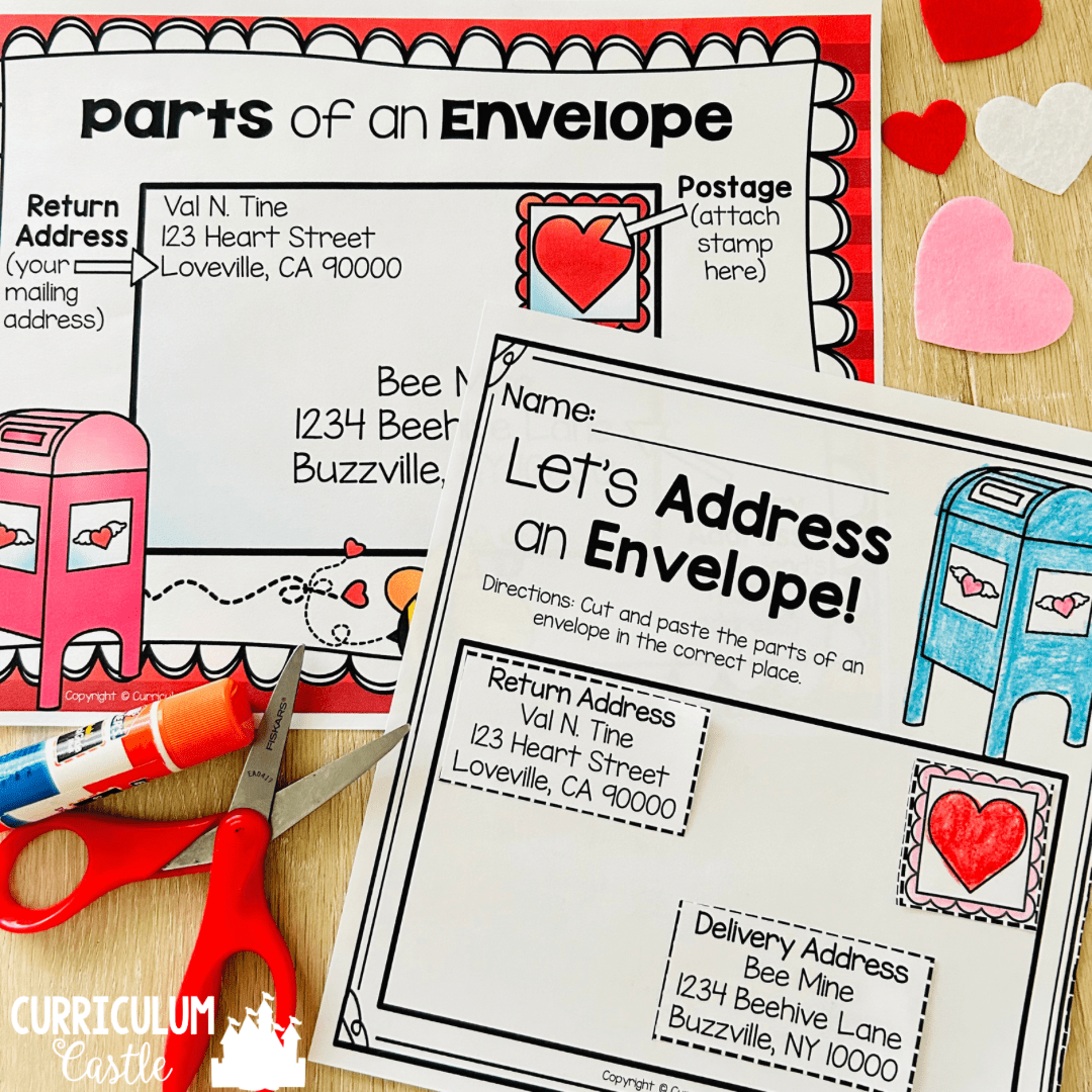Valentine's Day Activities for Kindergarten & 1st Grade - CURRICULUM CASTLE