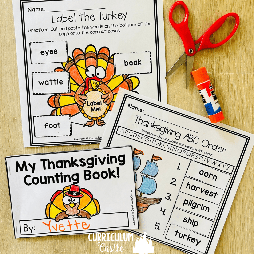 Thanksgiving Unit for PreK & K - CURRICULUM CASTLE